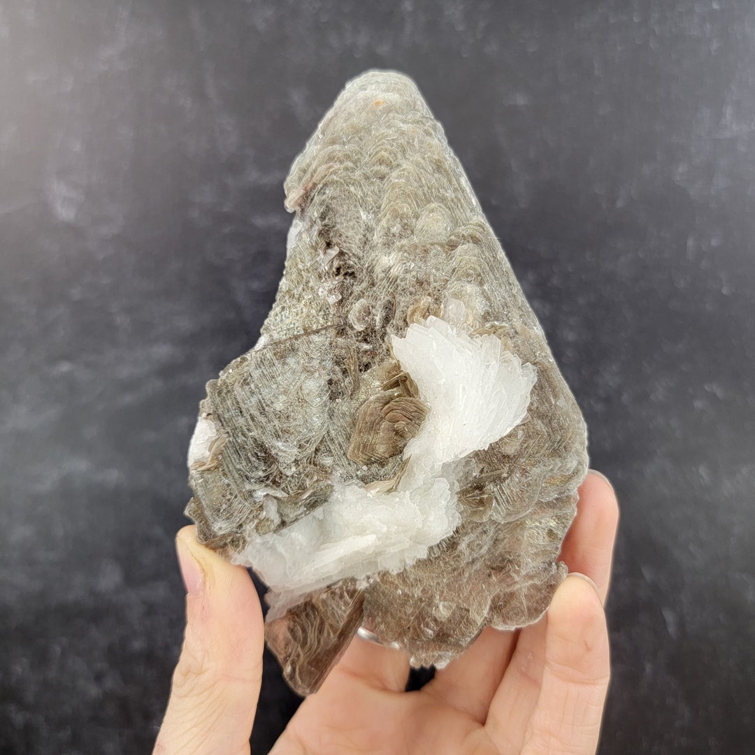 Brown Green Mica With Cleavelandite From Brazil White Mineral - Etsy