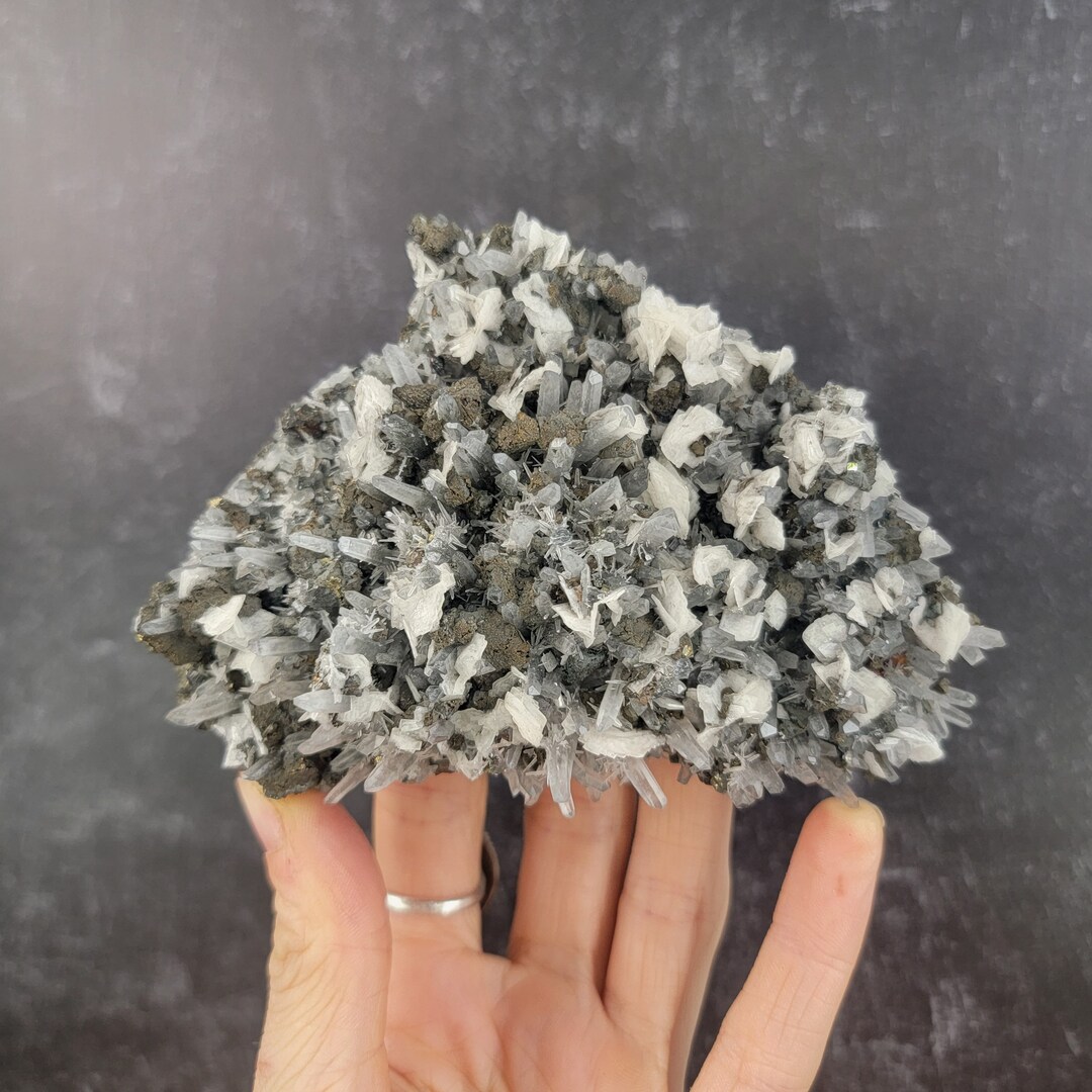 Needle Quartz With Bladed Barite, Pyrite and Sphalerite From Peru ...