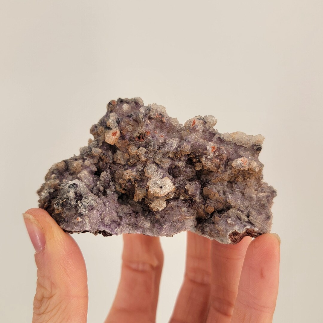 UV Reactive Nováčekite, Selenite, Calcite Purple Fluorite From Santa ...