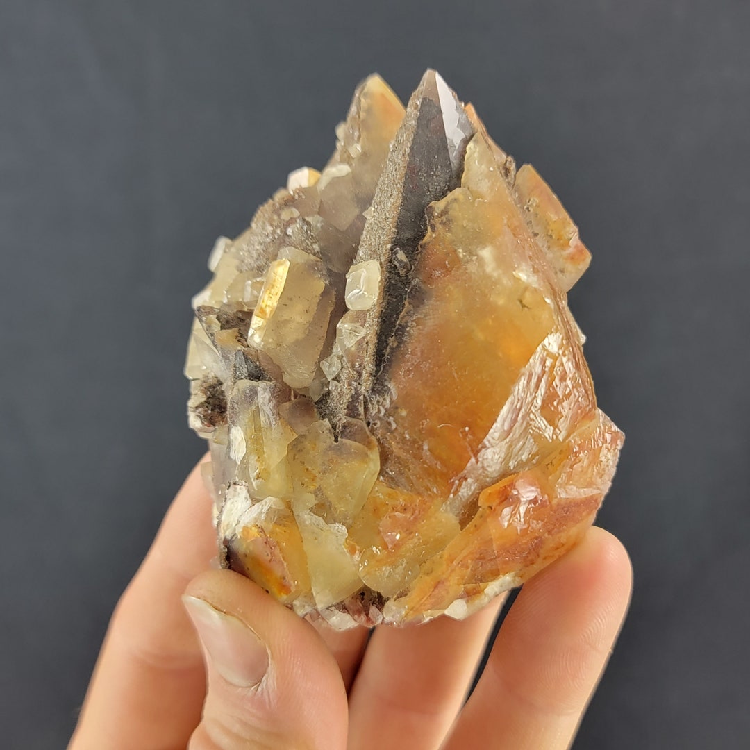 Dogtooth Calcite Multiple Generations of Growth, Hematite Inclusions ...