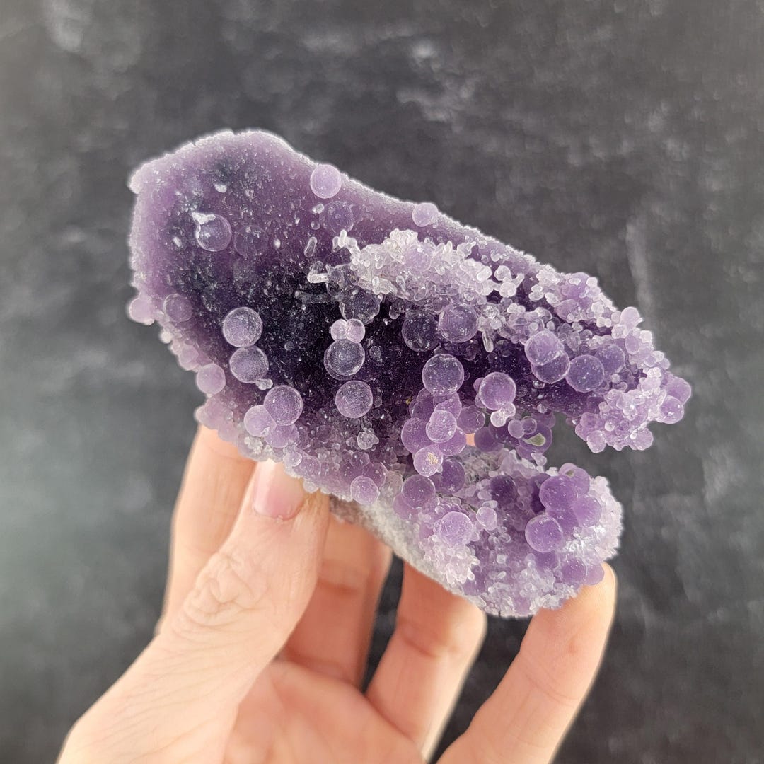 Grape Amethyst 'agate' From Indonesia, Botryoidal Purple Quartz - Etsy