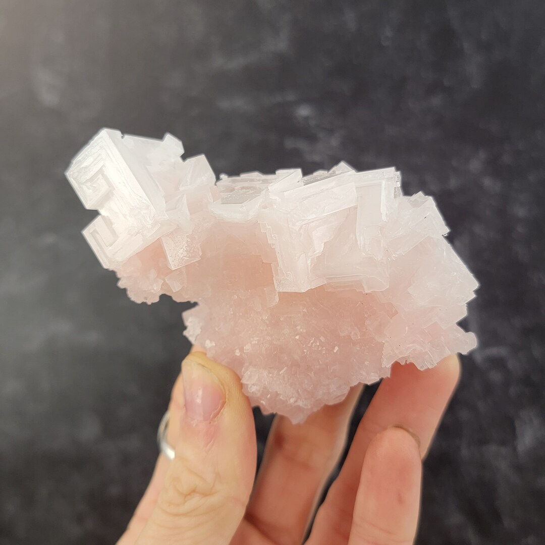 Small Pink Halite From Searles Lake, Trona, California. Salt Crystal ...