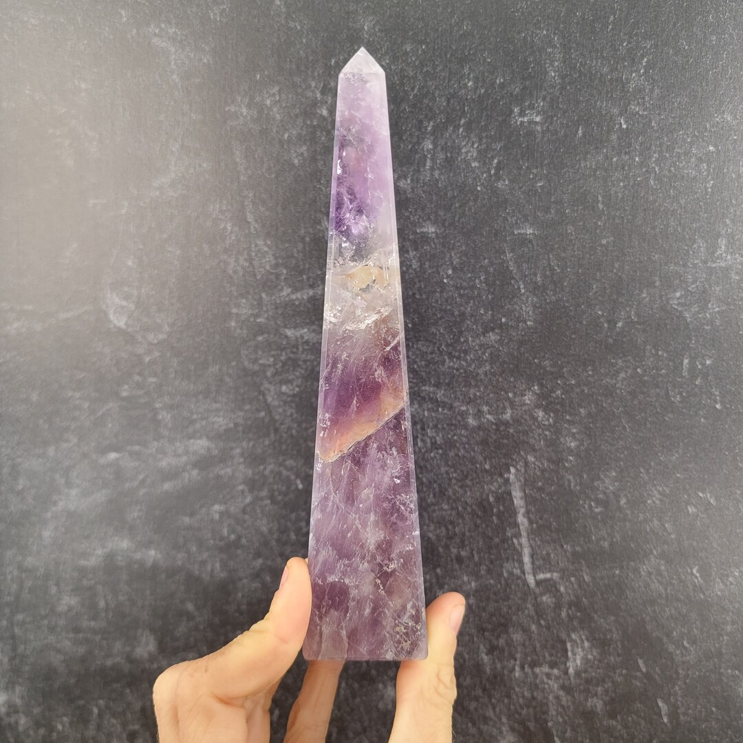 Amethyst Obelisk From Brazil, Polished Display Tower Point, Crystal ...