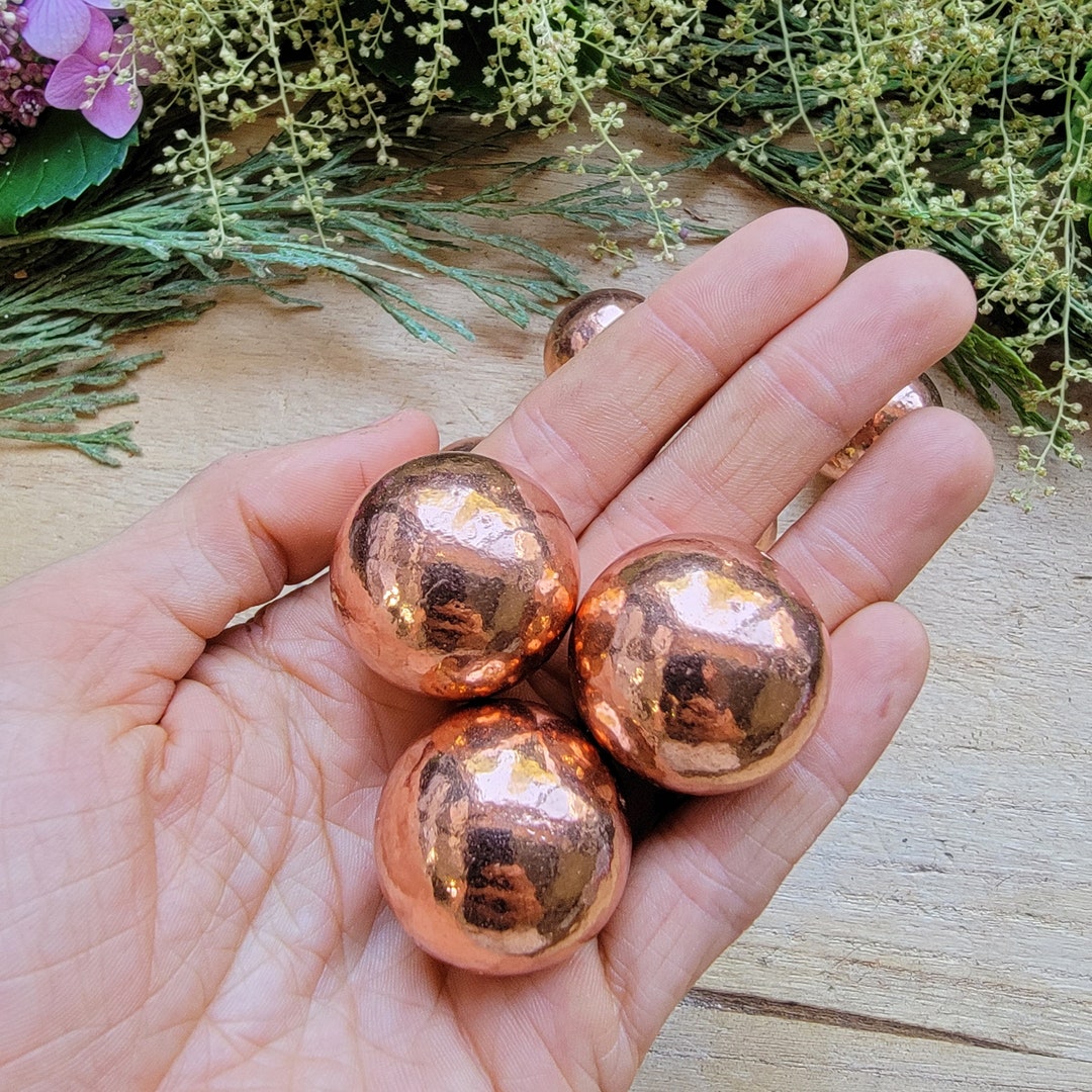 Native Copper Spheres From Michigan, Meditation Orbs - Etsy