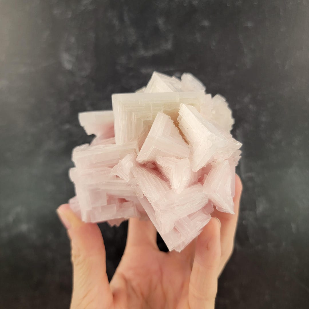 Self Collected Bright Pink Halite Cluster From Searles Lake, Trona ...