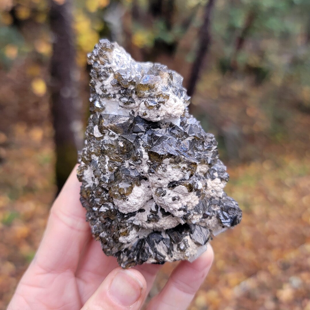 Sphalerite Cluster With Barite From Peru, Self Standing, Mixed Mineral ...