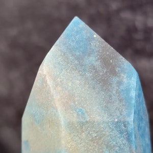 Trolleite Tower From Brazil, Polished Trolleite Point, Lazulite, Throat ...
