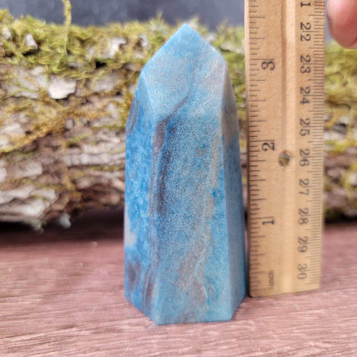 Trolleite Tower From Brazil, Polished Trolleite Point, Lazulite, Throat ...