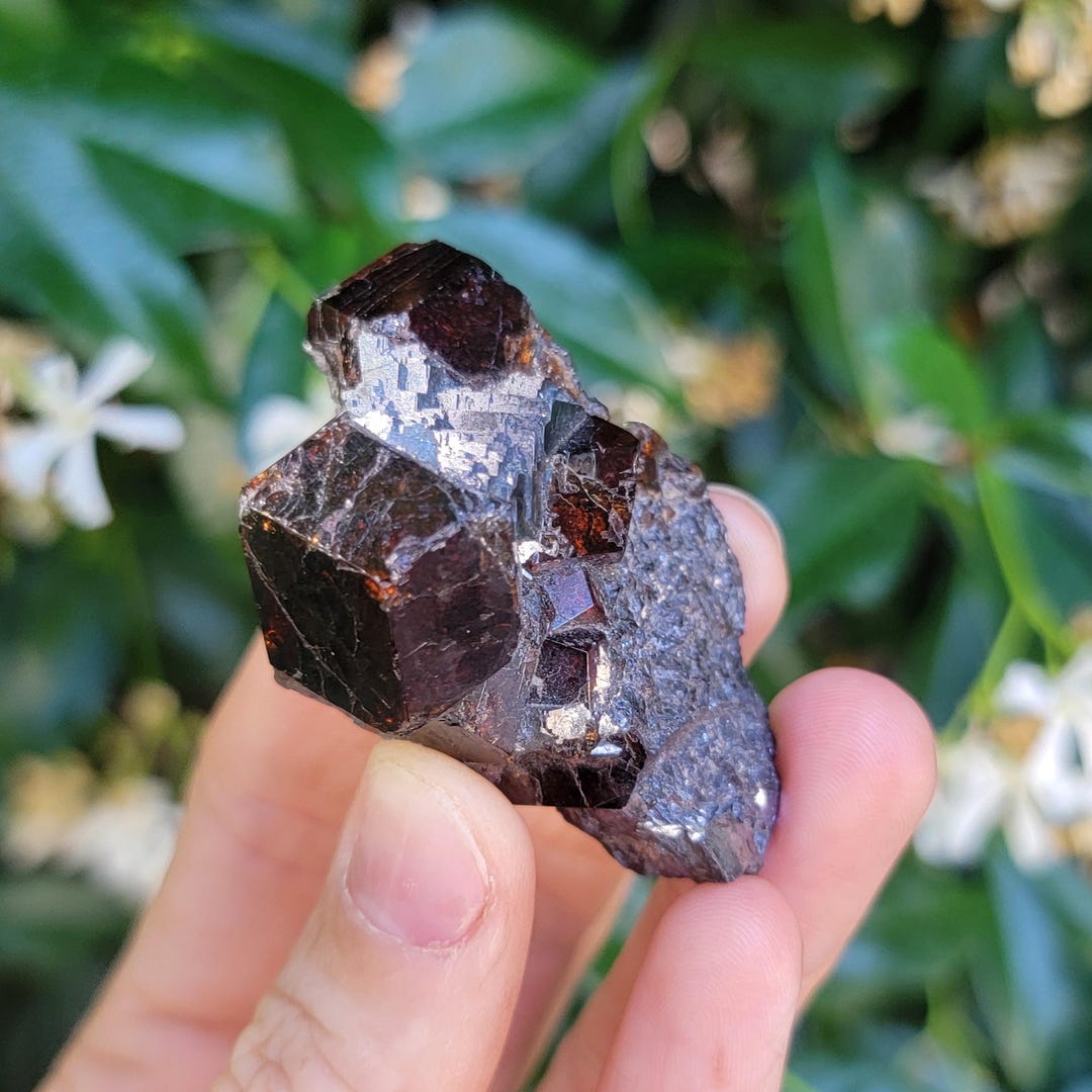 Spessartine Garnet on Galena From Broken Hill, New South Wales ...