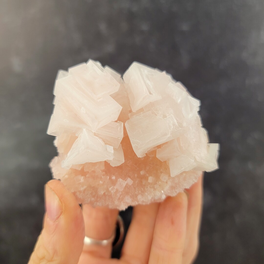 Small Pink Halite From Searles Lake, Trona, California. Salt Crystal ...