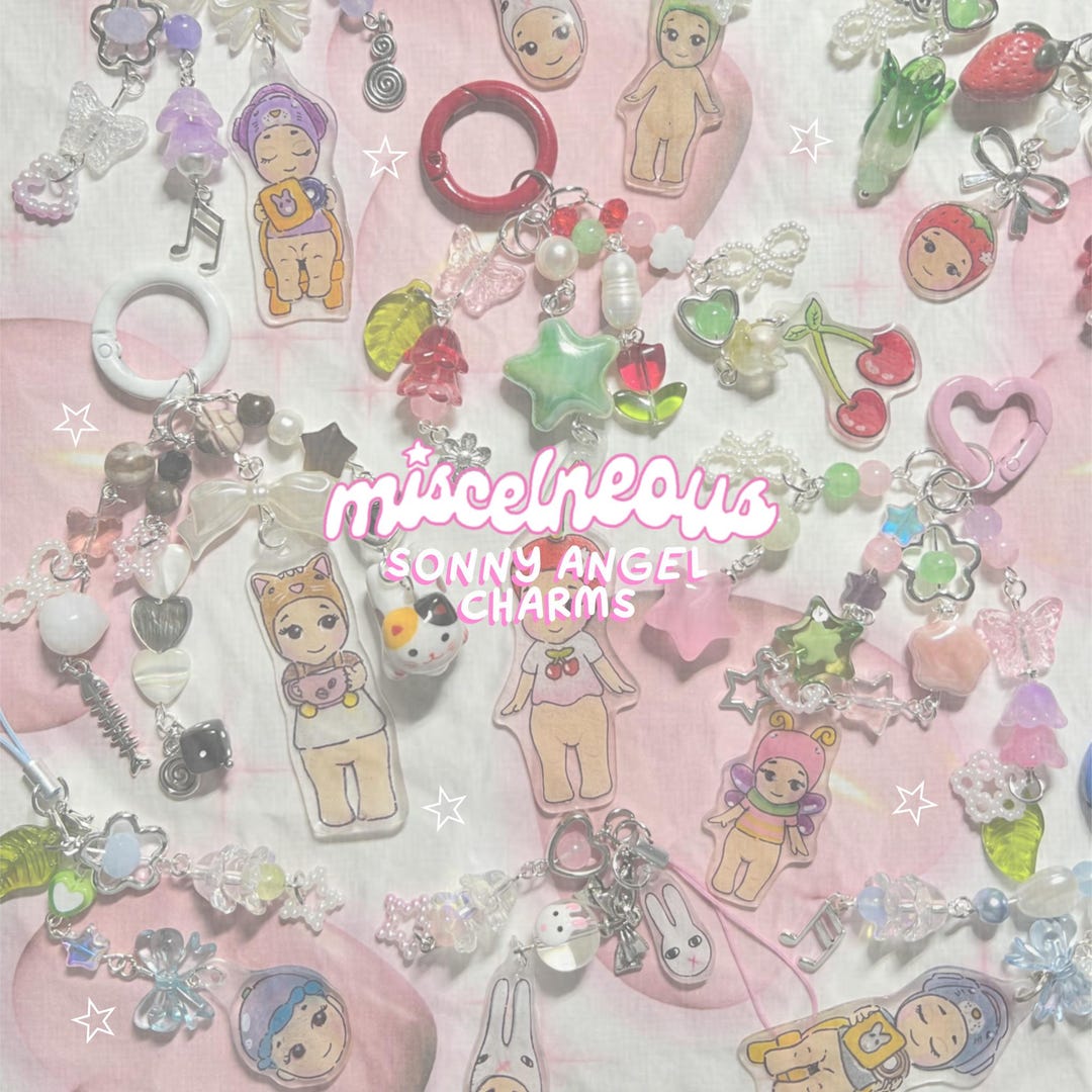 Sonny Angel Shrinky Dink Charms | Shrinky Dink | Sonny Angel | Beaded ...