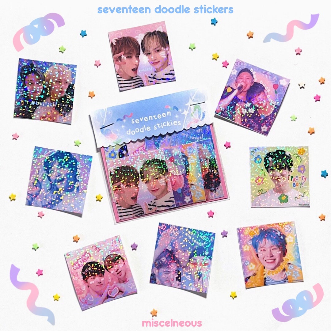 Seventeen Doodle Stickies - Etsy