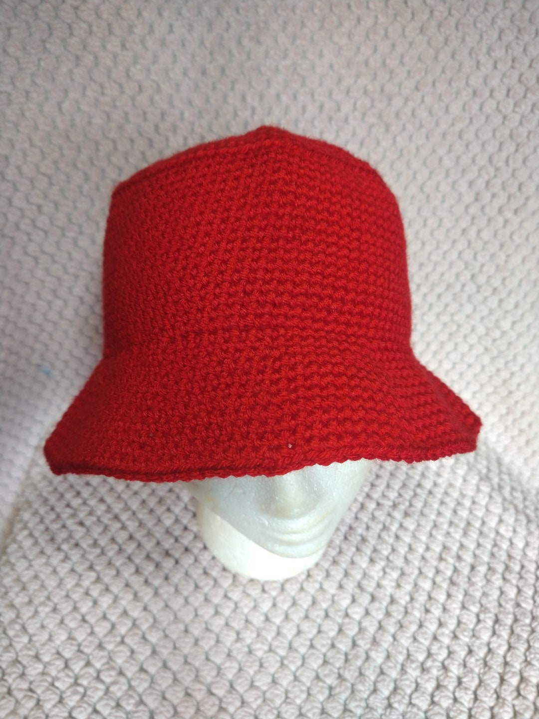 Crochet Bucket Hat Black, Red, Sun Hat - Etsy