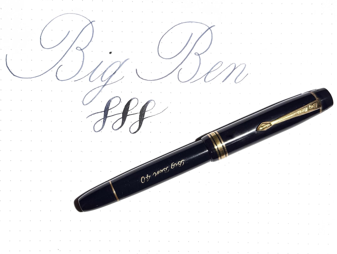 Big Ben 40 Navy Blue Vintage Fountain Pen - Etsy