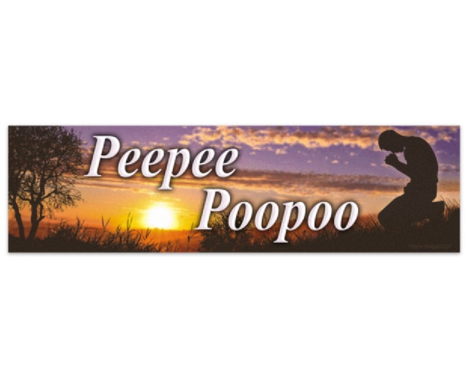 Funny Bumper Sticker Peepee Poopoo Unhinged Car Sticker, Weird Car ...
