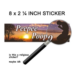 Funny Bumper Sticker Peepee Poopoo Unhinged Car Sticker - Etsy