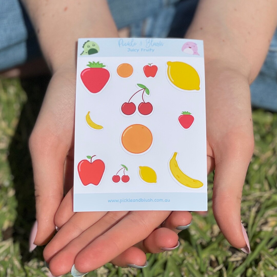 Juicy Fruity Sticker Sheet for Journaling Planning and - Etsy