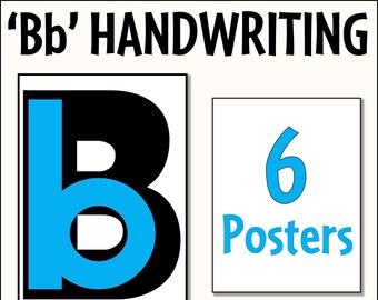 Letter B Poster - Etsy