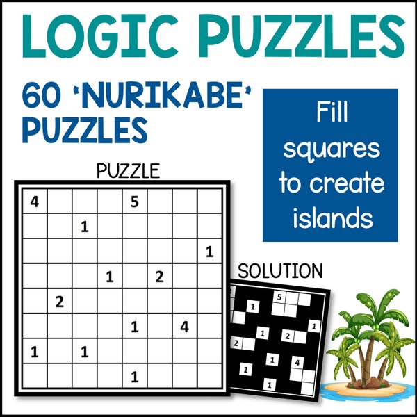 Logic Puzzle Printable - Etsy