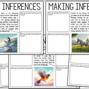 Making Inferences Practice Worksheets for Building Reading ...