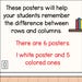 Rows & Columns Math Posters, Classroom and Homeschool Math Posters for ...