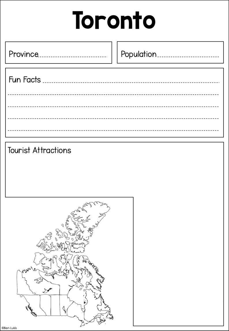 Canadian Cities and Towns Research Projects, Places in Canada ...