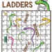 Printable Snakes and Ladders Game, Family Board Game Night, Kids ...