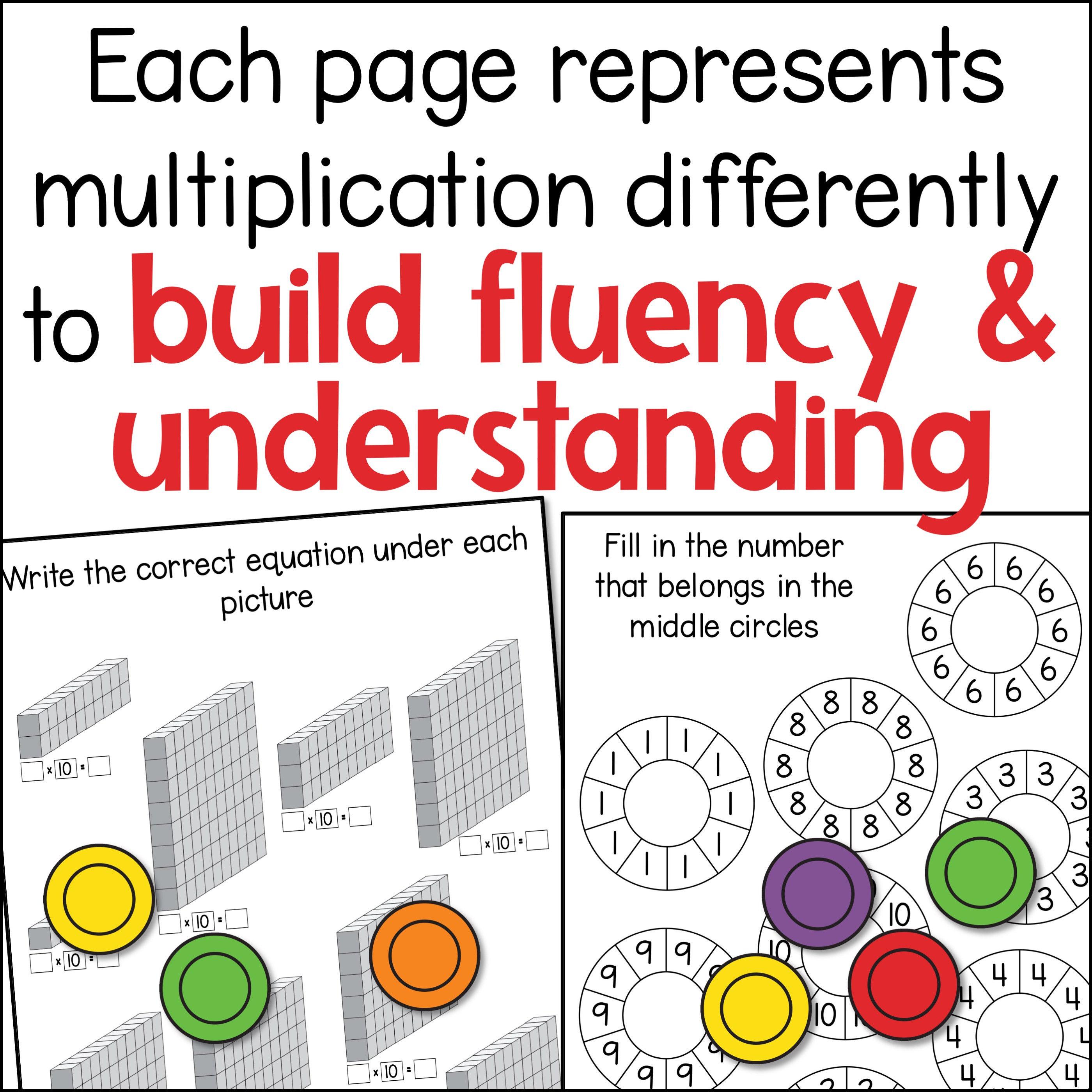 Multiplication Practice Worksheets for 10 Times Table, Printable ...