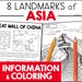Landmarks of Asia, Geography Facts Information & Coloring Pages the ...