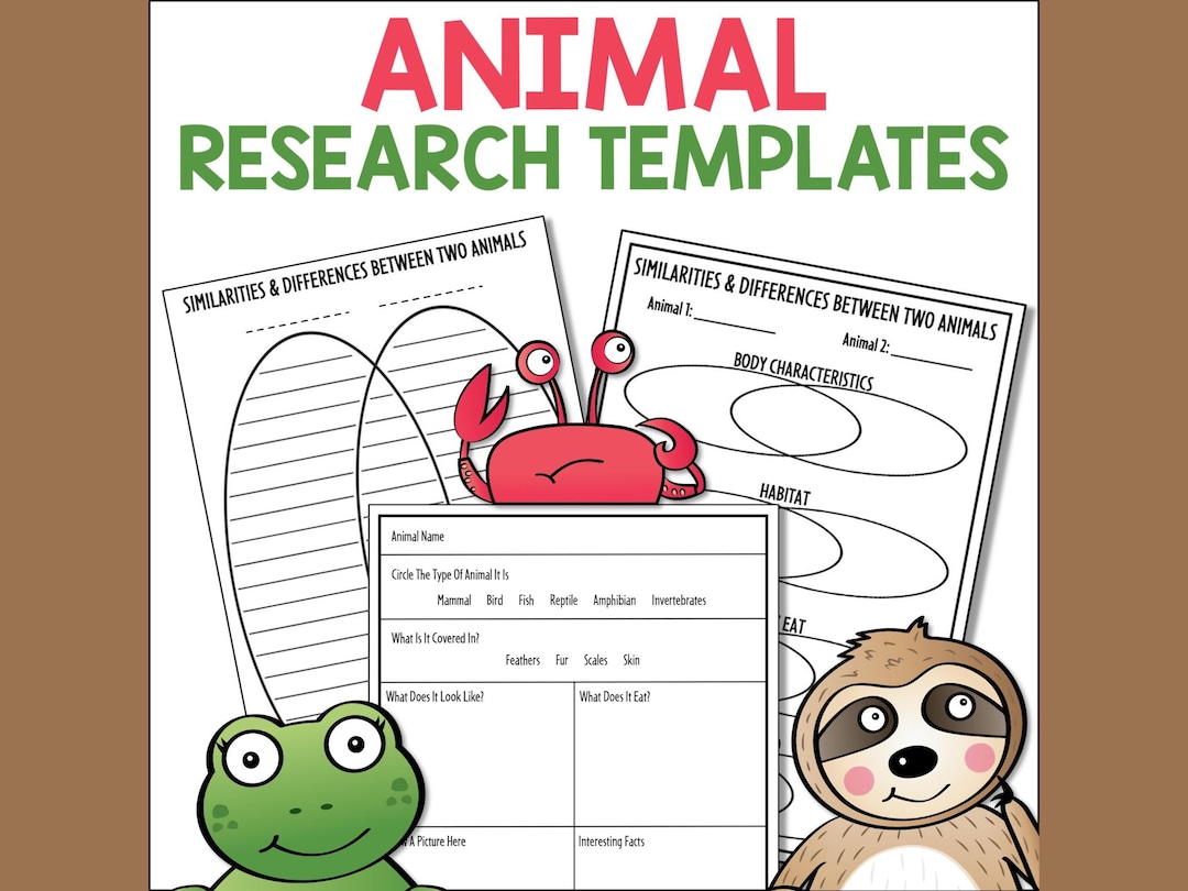 Animal Research Report Templates for Any Animal - Animal Types, Facts ...