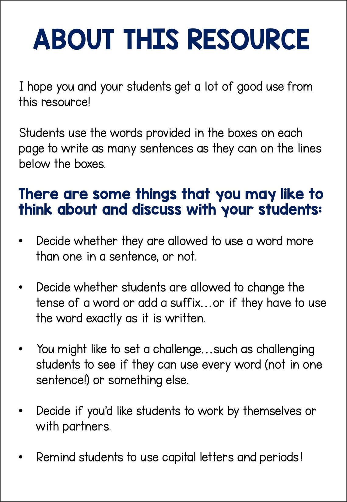 Building Sentences Using Words, Writing Sentences About Pets, Printable ...