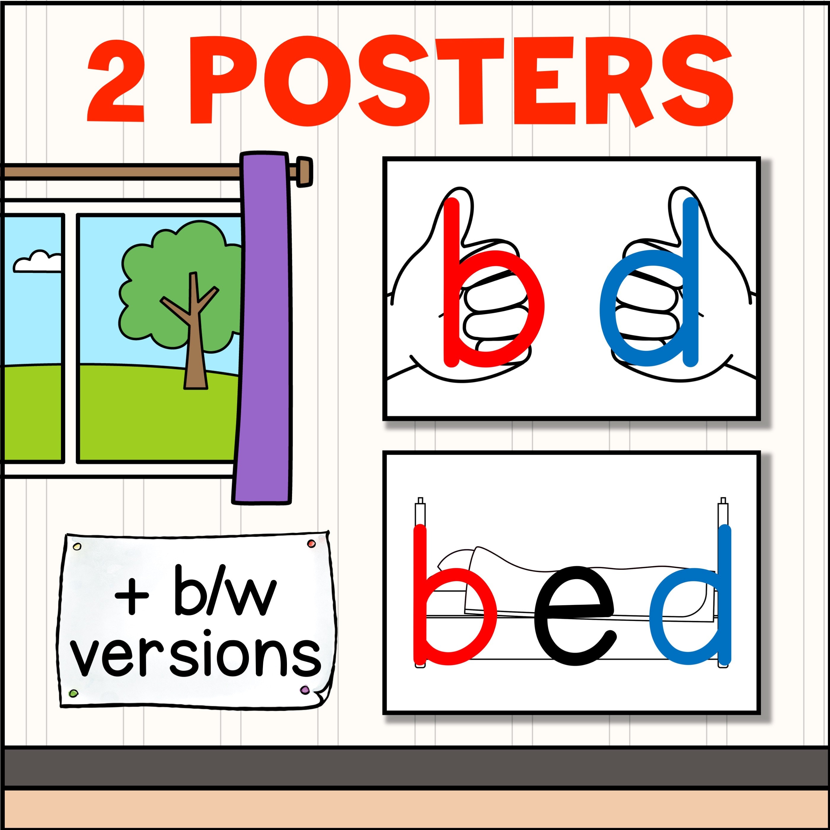 B D Letter Reversals Handwriting Practice Visuals, Posters & Worksheets ...