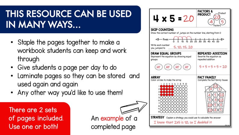 6 Times Table Worksheets, Multiplication Equation of the Day (printable ...