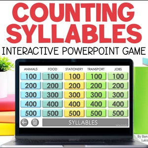 Counting Syllables Powerpoint Game for Phonological Awareness Practice ...