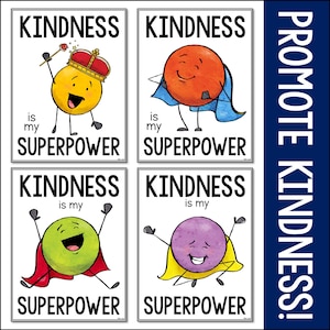 Kindness is My Superpower Poster, Motivational Classroom Art (PDF ...