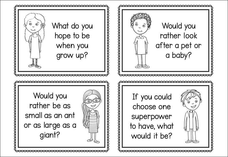 Getting to Know You Question Cards for Back to School, Questions to ...