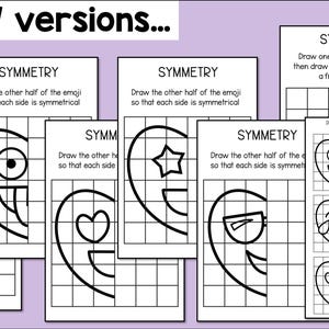 Symmetry Art and Math Worksheets, Valentines Day Activities for ...