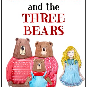 Goldilocks and the Three Bears Reading Passages, Fairy Tale to Read ...