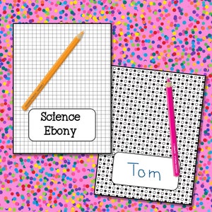 Editable School Book Covers, A4 Cover Pages for Back to School ...