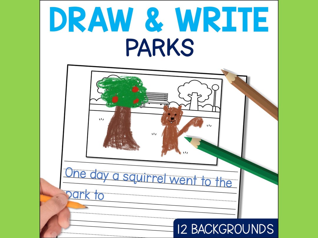 Writing Inspiration, Write and Draw, Parks and Outside, Handwriting ...