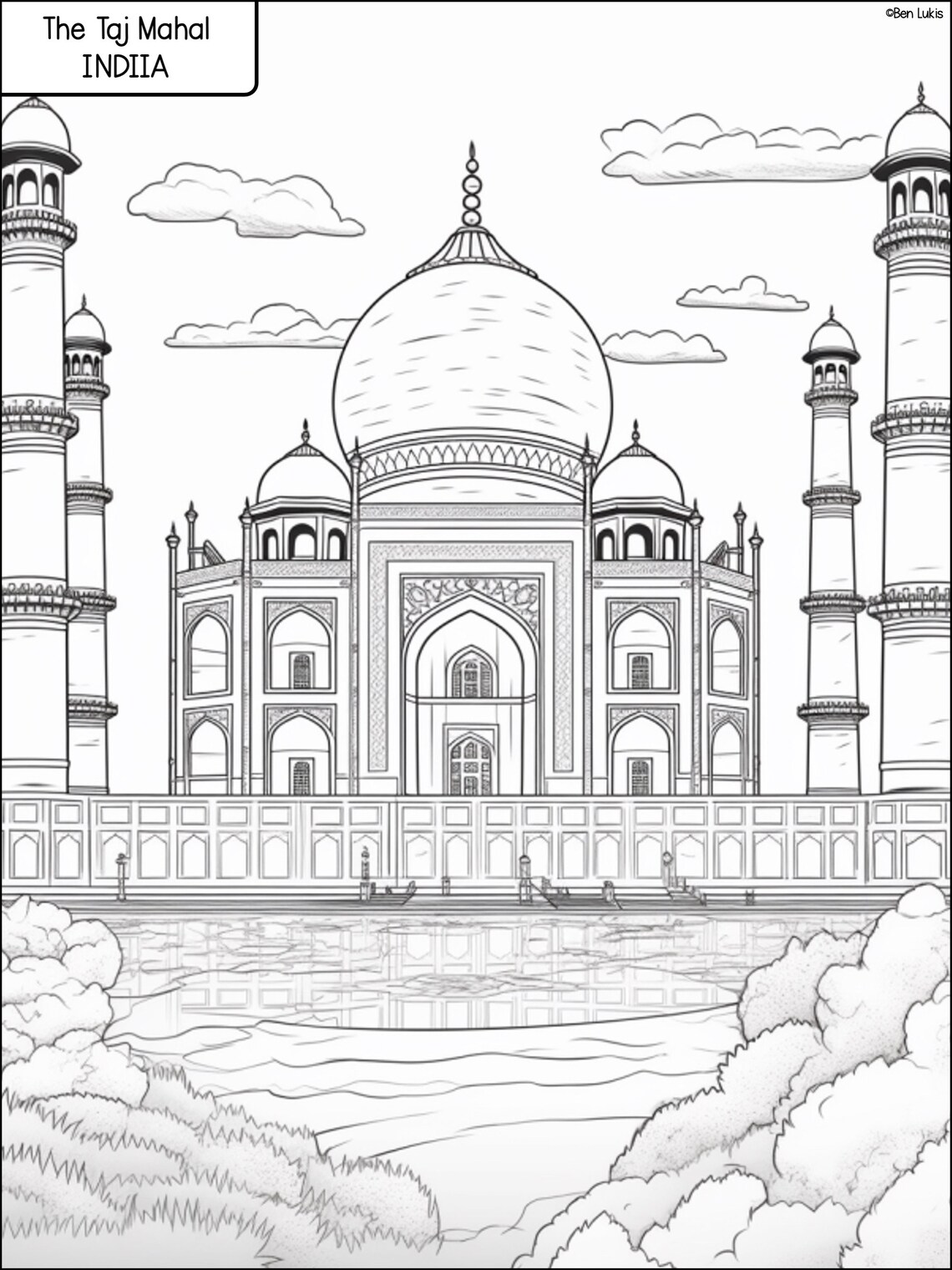 Landmarks of Asia, Geography Facts Information & Coloring Pages the ...