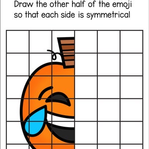 Symmetry Drawing Math Worksheets, Halloween Activities for Symmetry Art ...