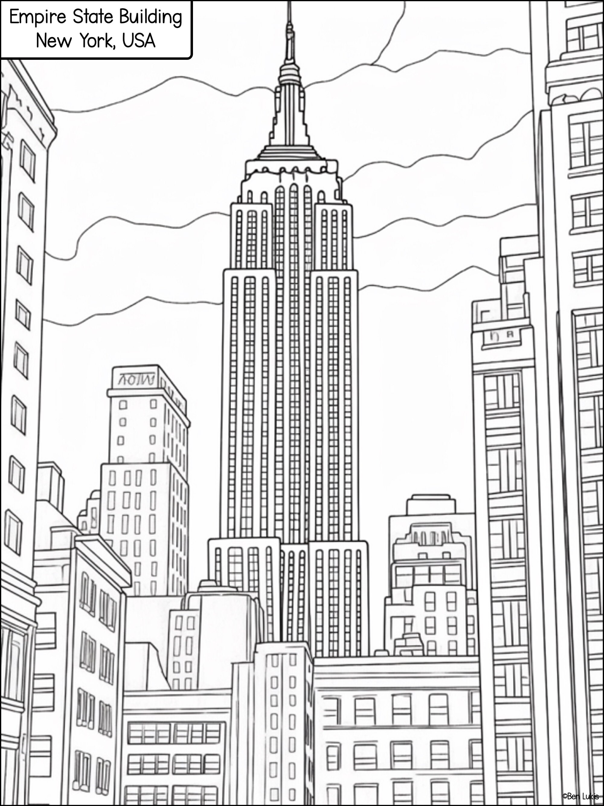 Landmarks of North America, Geography Facts Information & Coloring ...