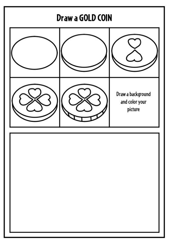 St Patrick's Day Directed Drawing Activity Sheets, Learn How to Draw a ...
