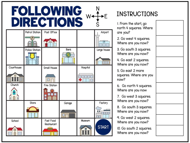 Compass Rose Educational Posters, Math Task Cards and Activities ...
