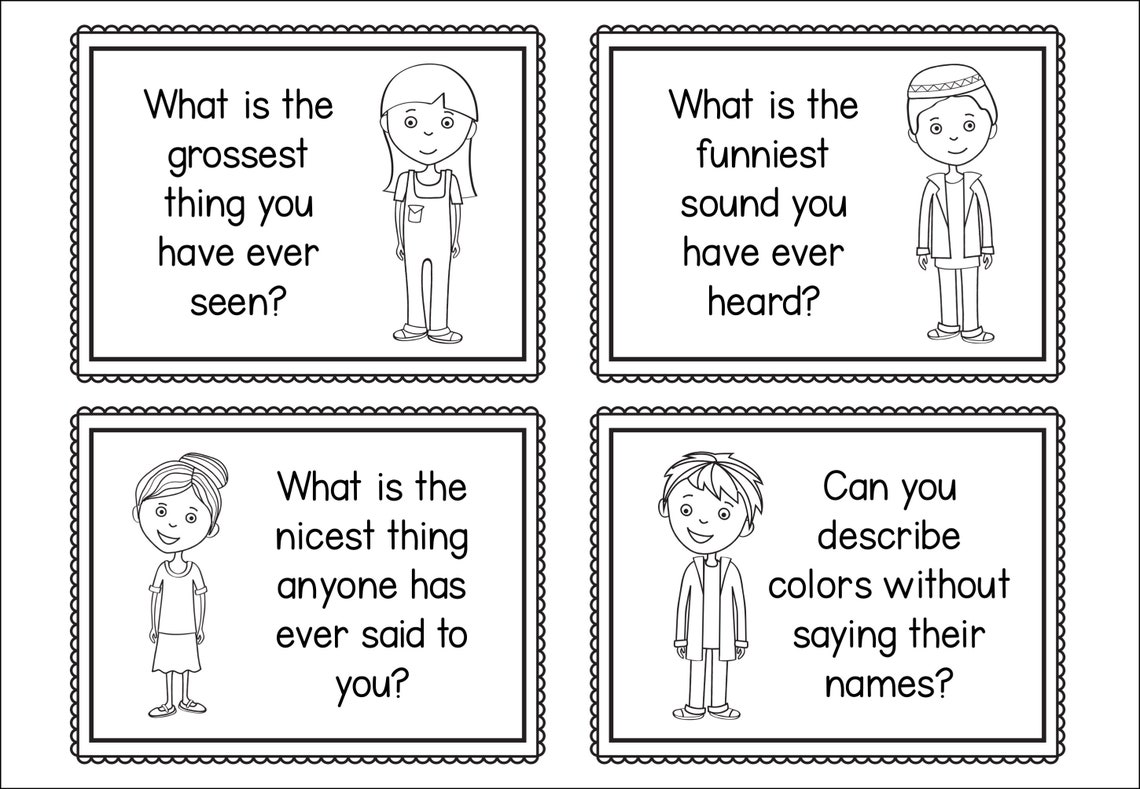 Getting to Know You Question Cards for Back to School, Questions to ...