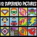 Place Value to 100 and Superhero Picture Math Worksheets, Place Value ...