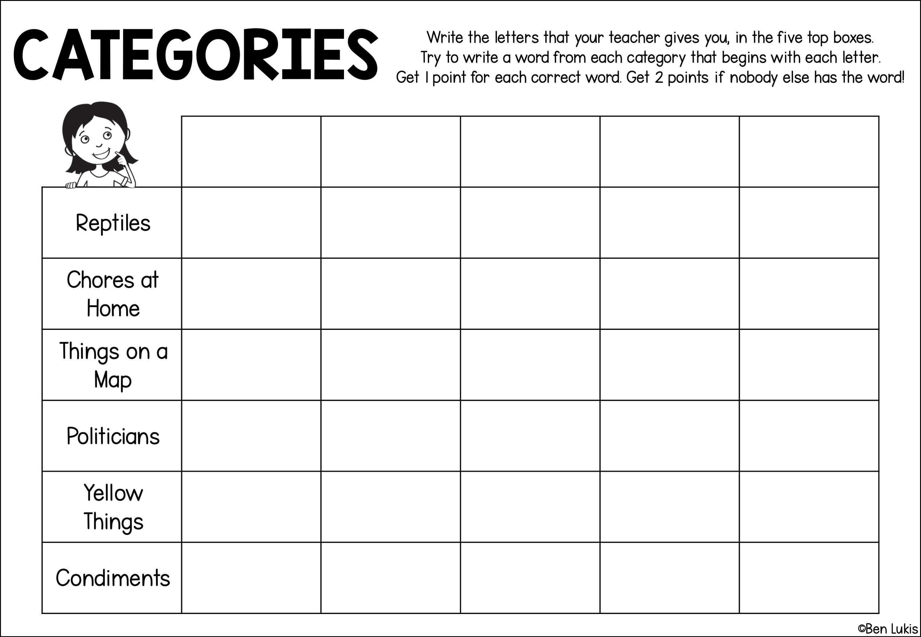 Vocabulary Word Activity for Word Fun and Literacy, Vocabulary Game of ...