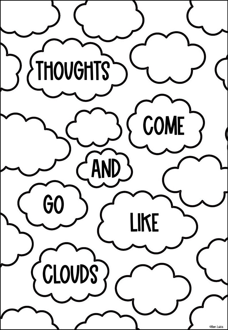 World Mental Health Day Coloring Pages, Digital Download, Self Care ...