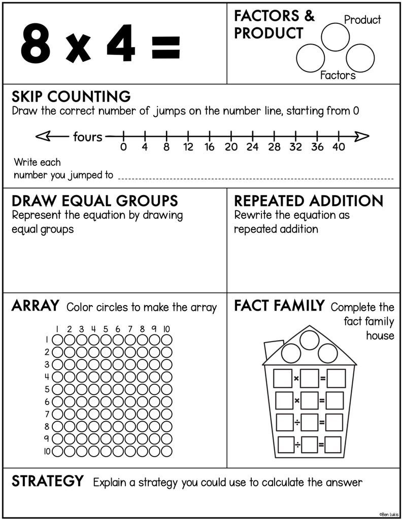 Multiplication Worksheets, Times Table Practice, Equation of the Day ...